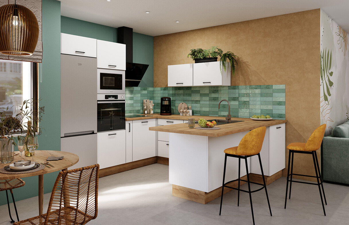 Aménager une petite cuisine en U | Conseils Cuisine hygena